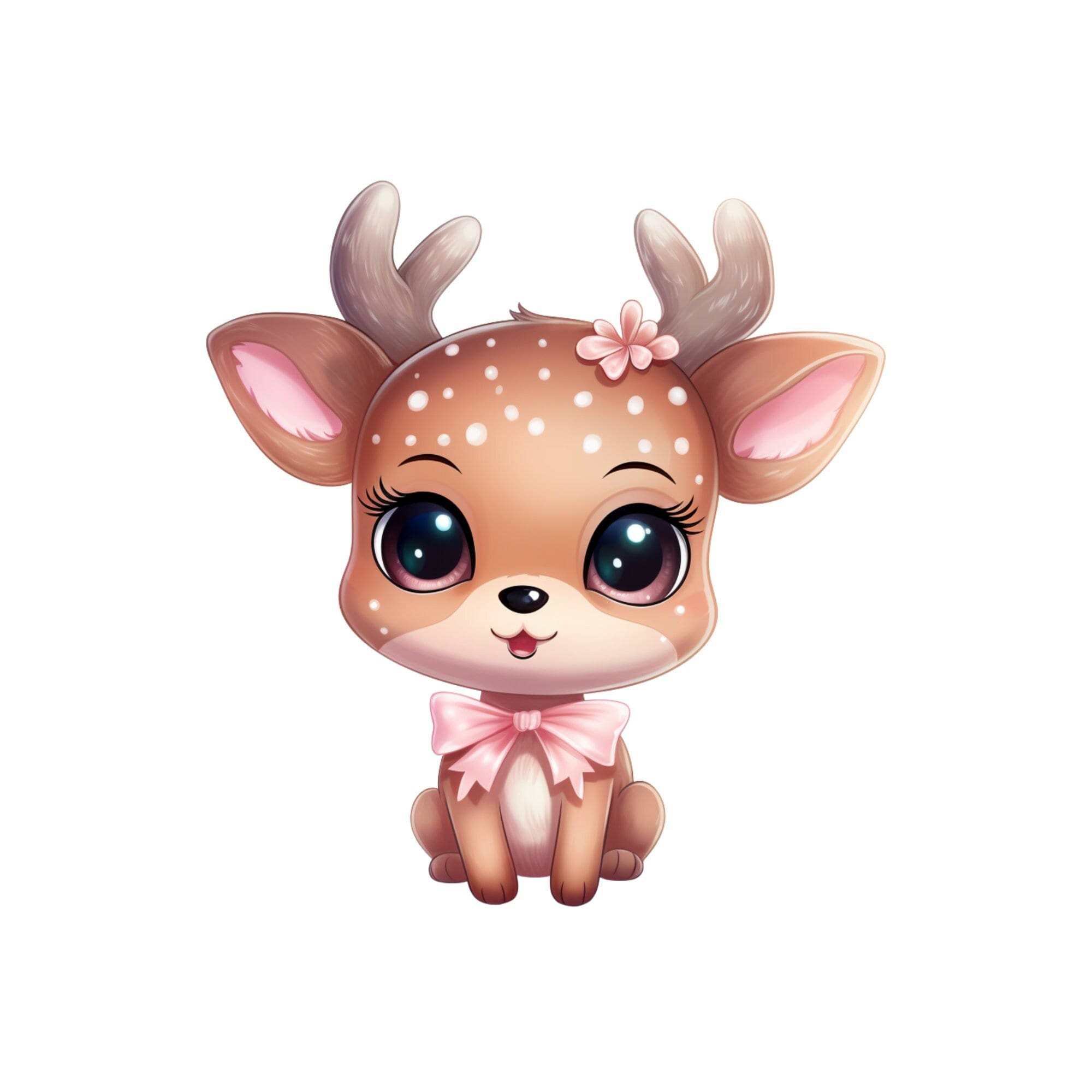 Reno Bebé De Dibujos Animados De Navidad