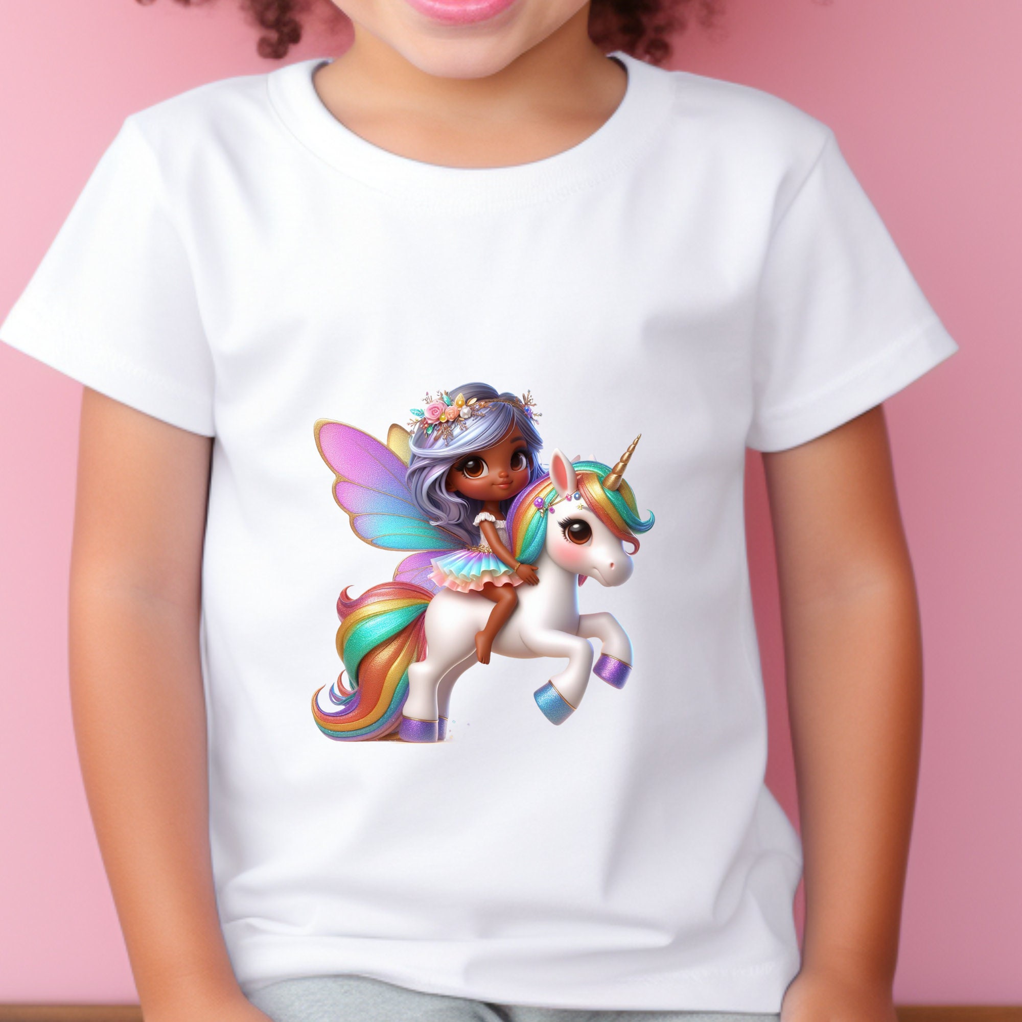 Magical Unicorn, Cute Fairy Clipart, Unicorn PNG Instant Download ...