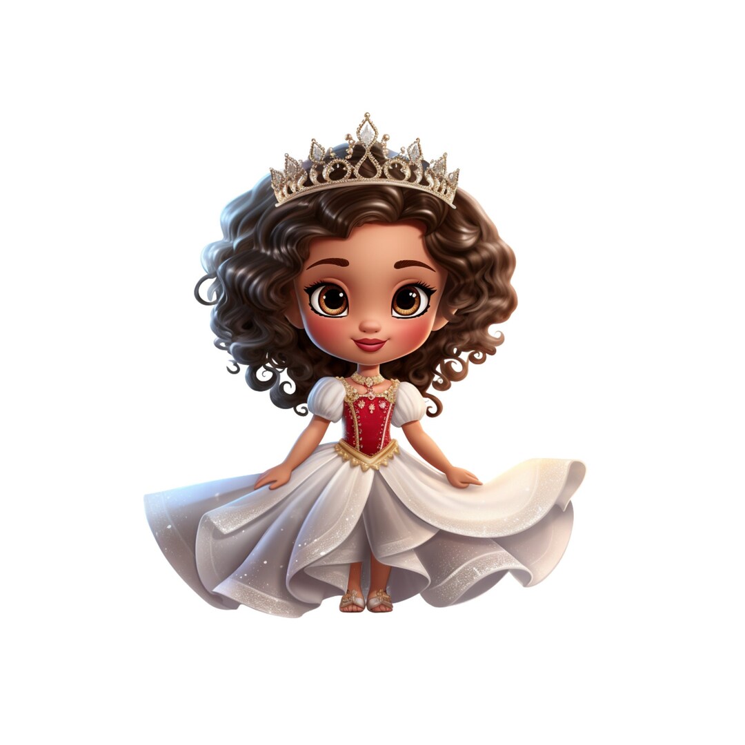 Princess, Cute Christmas Princess Clipart, Christmas Princess PNG ...