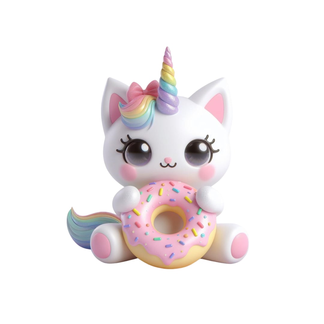 Caticorn, Cute Kawaii Chibi Caticorn Clipart PNG, Instant Download ...