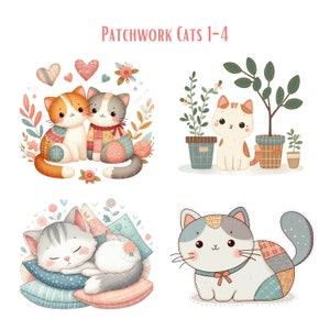 Cute Cat Clipart, Animal Png's, Transparent Digital Download ...