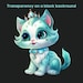 Princess Cat Clipart, Royal Cat PNG Digital Download, Aqua Princess ...