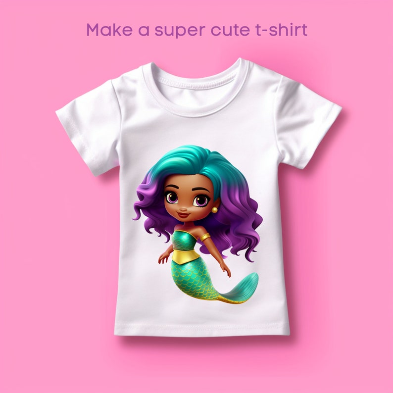 Cute Mermaid Clipart Mermaid PNG Instant Download - Etsy