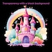 Princess Castle Clipart, Loveheart Rainbow Castle PNG, Fairy Tale ...