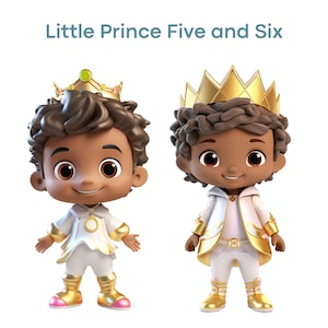 Cute Prince Clipart, Blue Prince PNG Instant Download, Chibi Prince ...