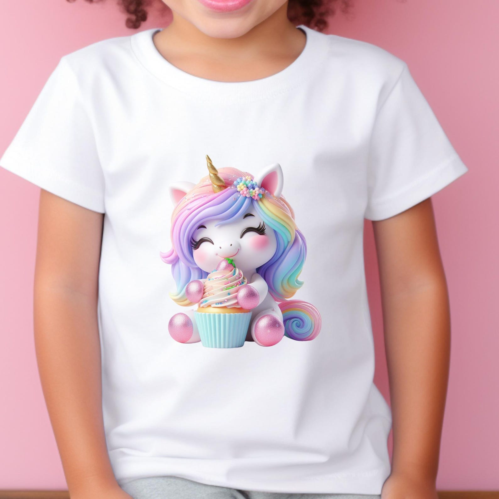 Rainbow Unicorn Clipart: Birthday Cupcake PNG (digital Download) - Etsy