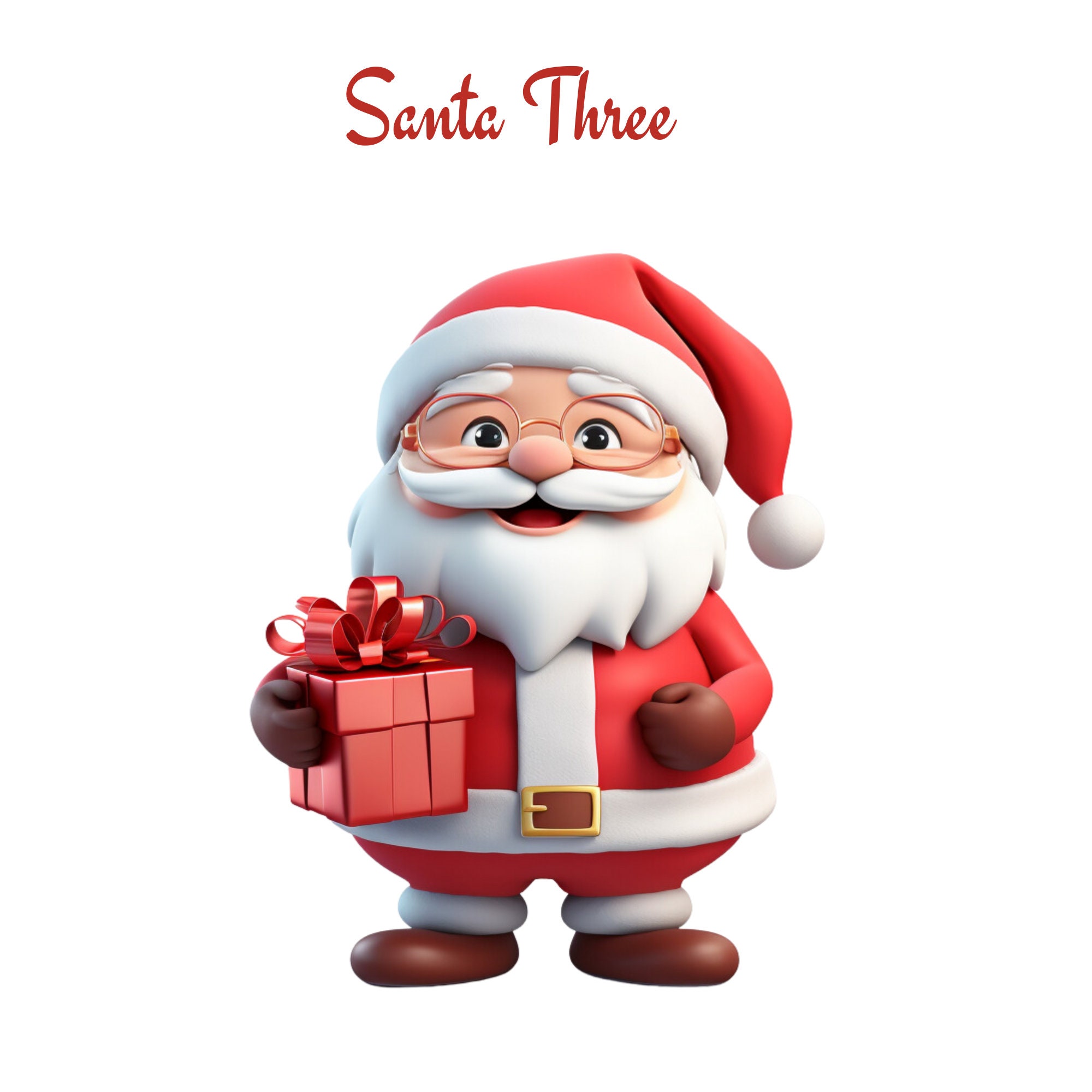 Santa Clause Bundle, Cute Christmas Santa Clause Clipart PNG Bundle ...