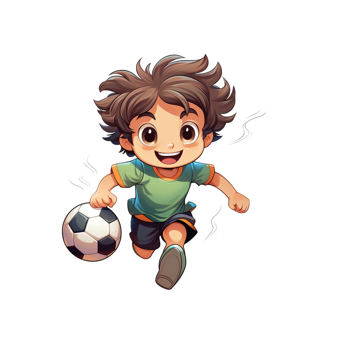 Boy Playing Soccer Clipart, Cute Soccer Player PNG, Boys Soccer ...