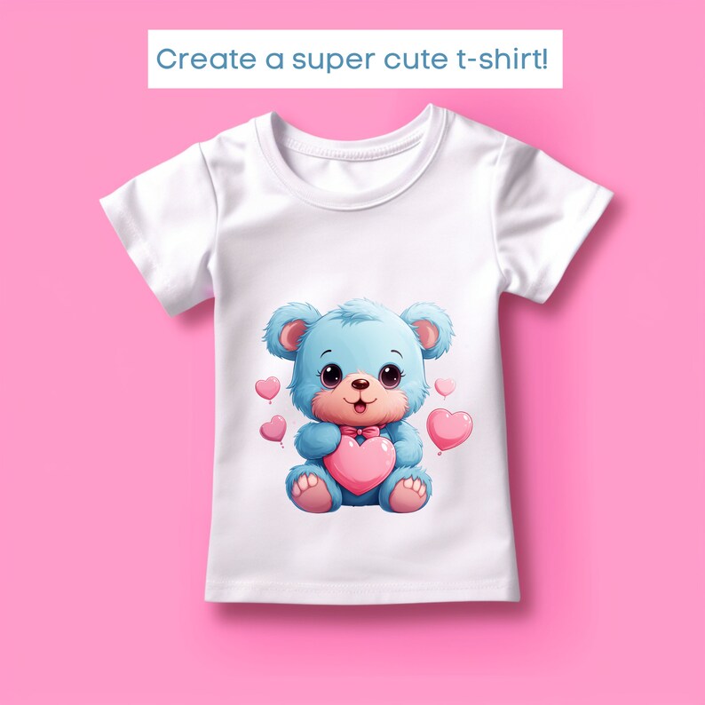 Cute Teddy Bear Clipart Girls Teddy Bear Clipart PNG Instant - Etsy