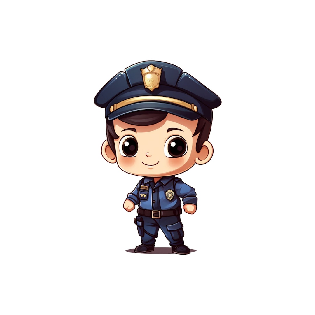 Police Officer Boy Clipart, Cute Little Policeman PNG, Boys Clipart ...