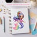 Mermaid Clipart, Rainbow Mermaid, Transparent Digital Download, Cute ...