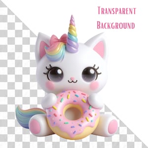 Caticorn, Cute Kawaii Chibi Caticorn Clipart PNG, Instant Download ...