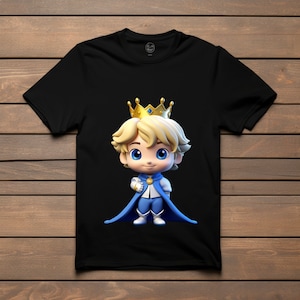 Cute Prince Clipart, Blue Prince PNG Instant Download, Chibi Prince ...