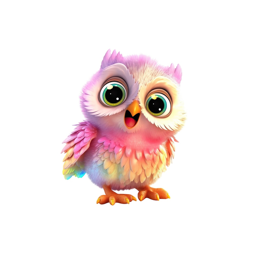 Cute Pink Owl PNG, Cute Owl Clipart, Transparent Owl Digital Download ...