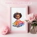 Princess, Cute Princess Clipart, Cute Afro Princess PNG Instant ...