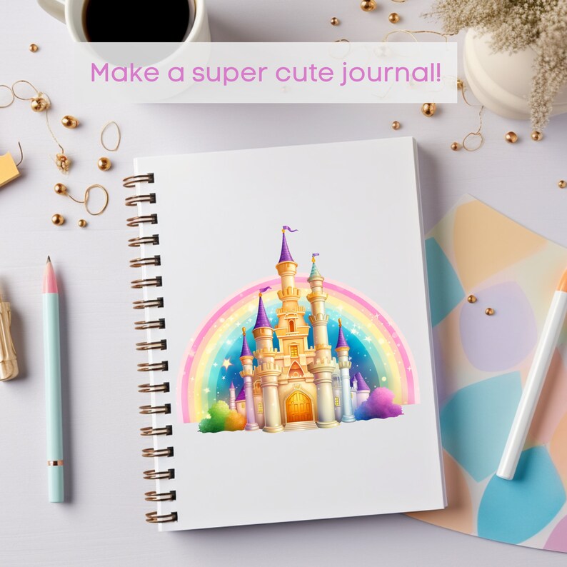 Castle Clipart, Fairy Tale Castle, Digital Download Transparency, Girls ...