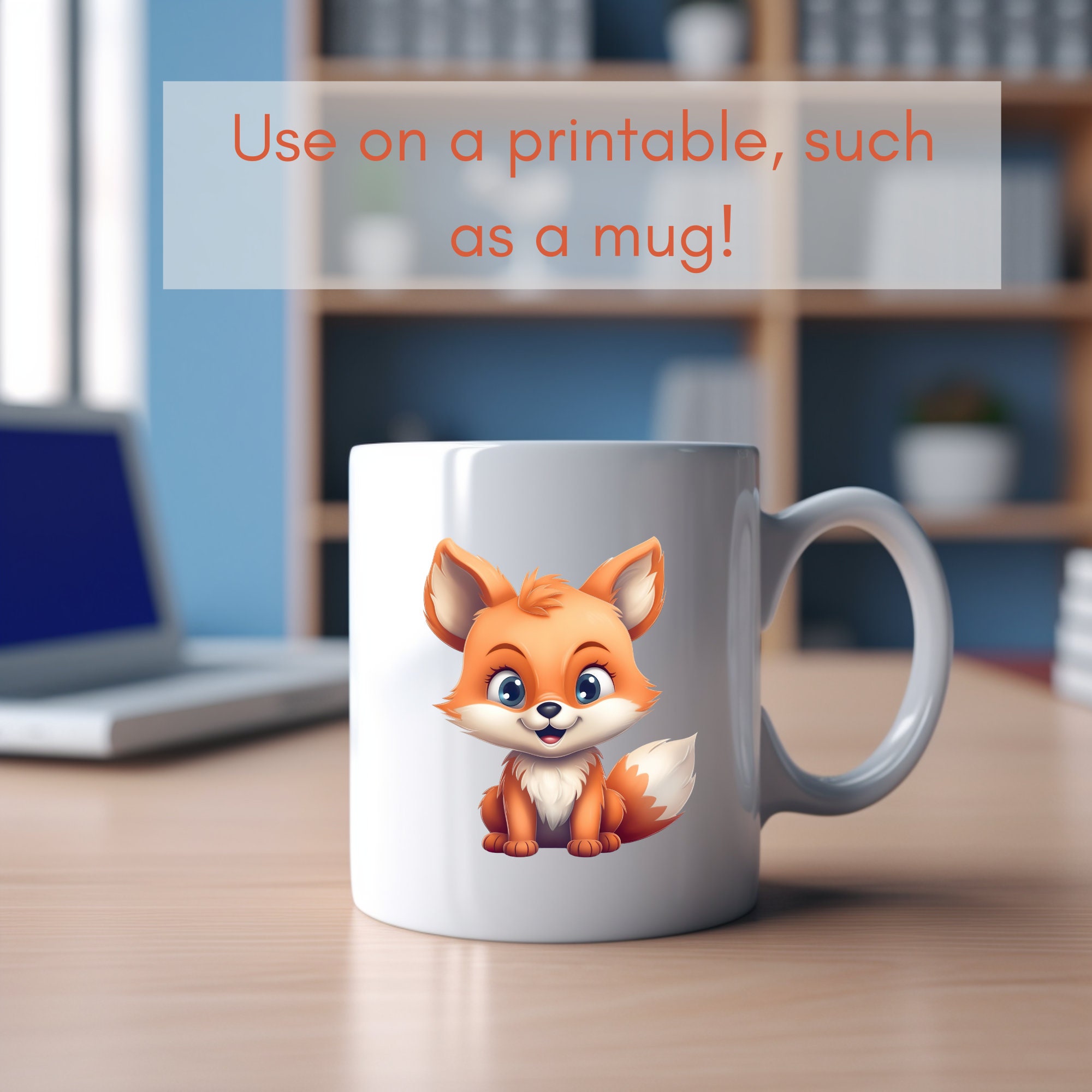 Cute Baby Fox Clipart PNG, Transparent Digital Download, PNG Baby Fox ...
