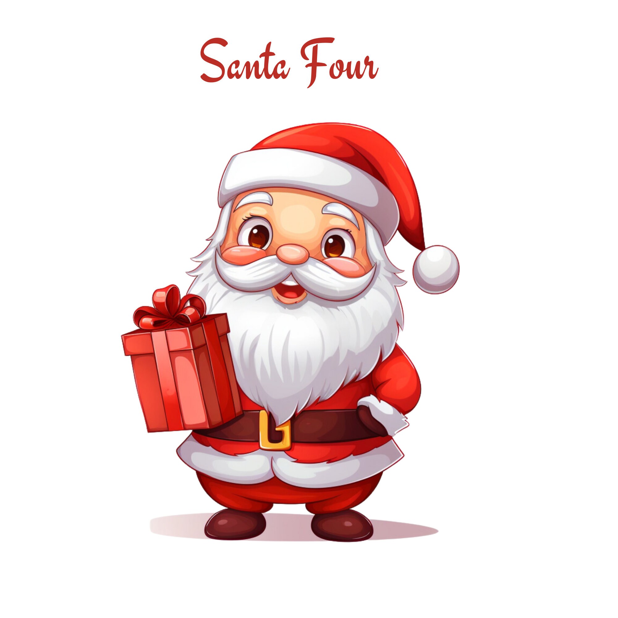 Santa Clause Bundle, Cute Christmas Santa Clause Clipart PNG Bundle ...