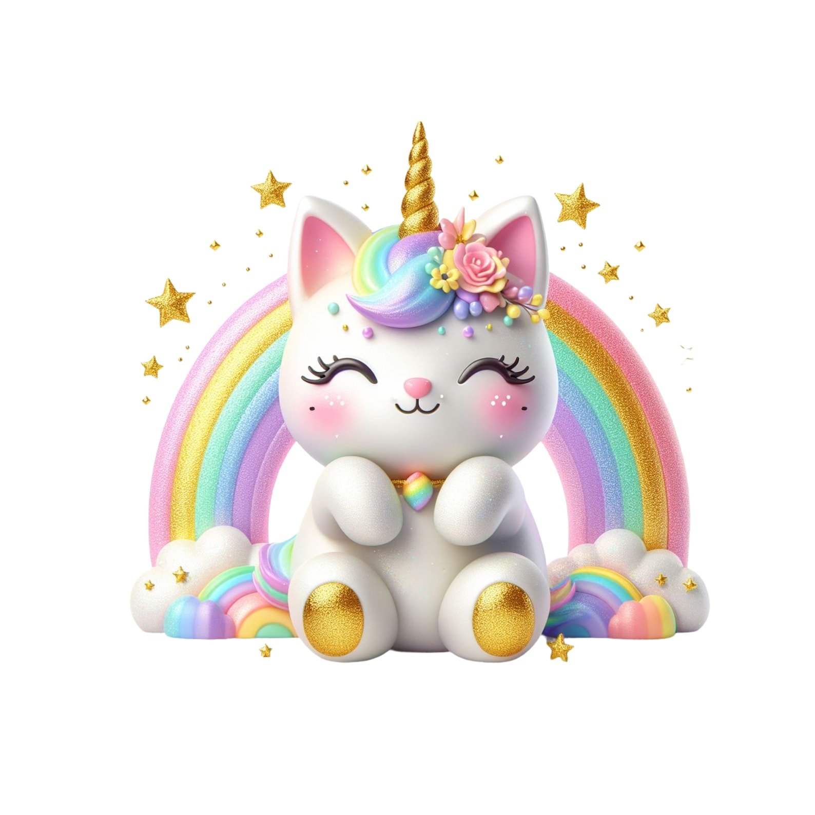 Caticorn, Cute Kawaii Chibi Caticorn Clipart PNG, Instant Download ...