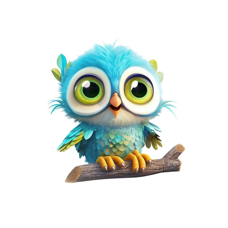 Cute Owl PNG Happy Owl Clipart Owl Transparent Digital - Etsy