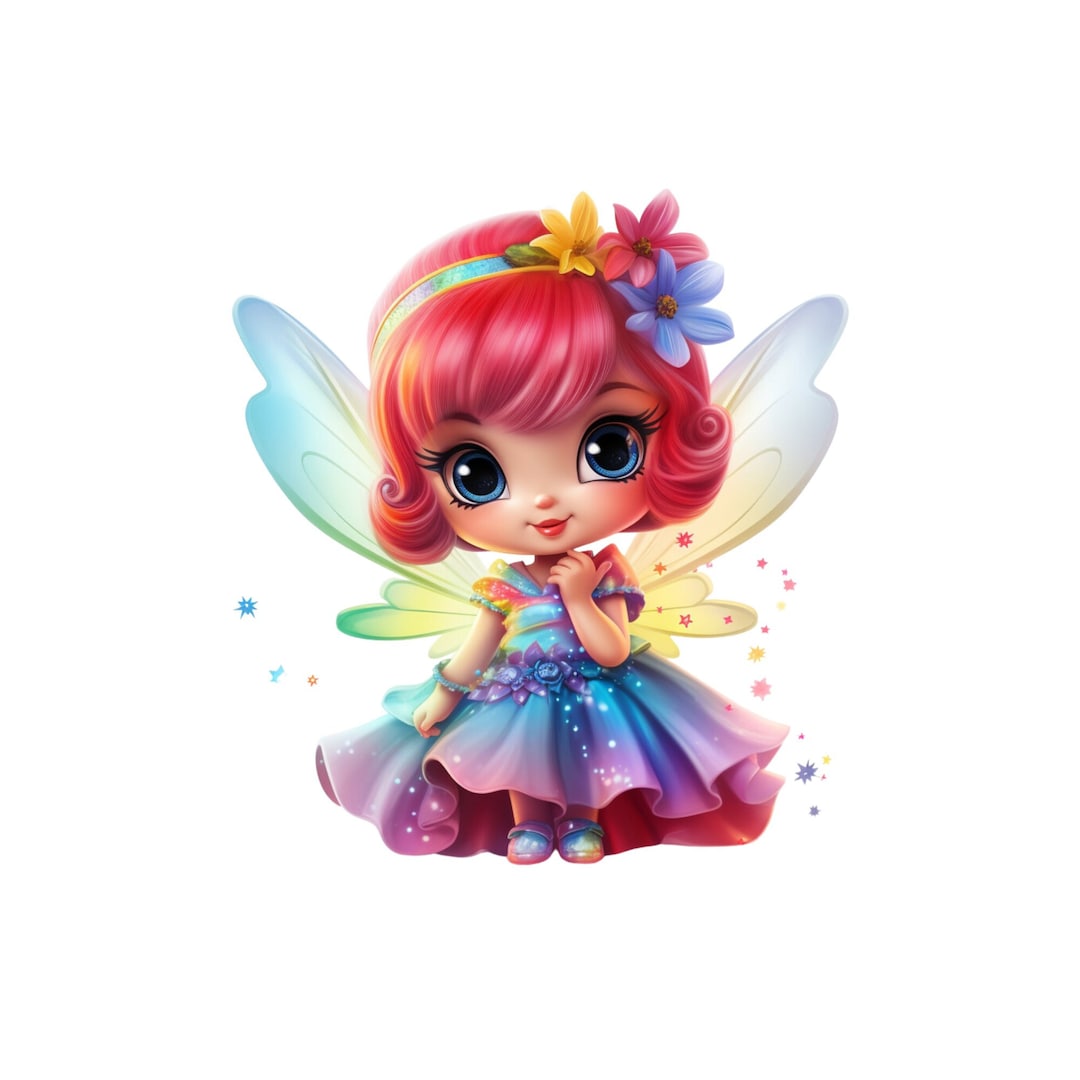 Fairy, Cute Baby Fairy Clipart, Toddler Fairy PNG Instant Download ...