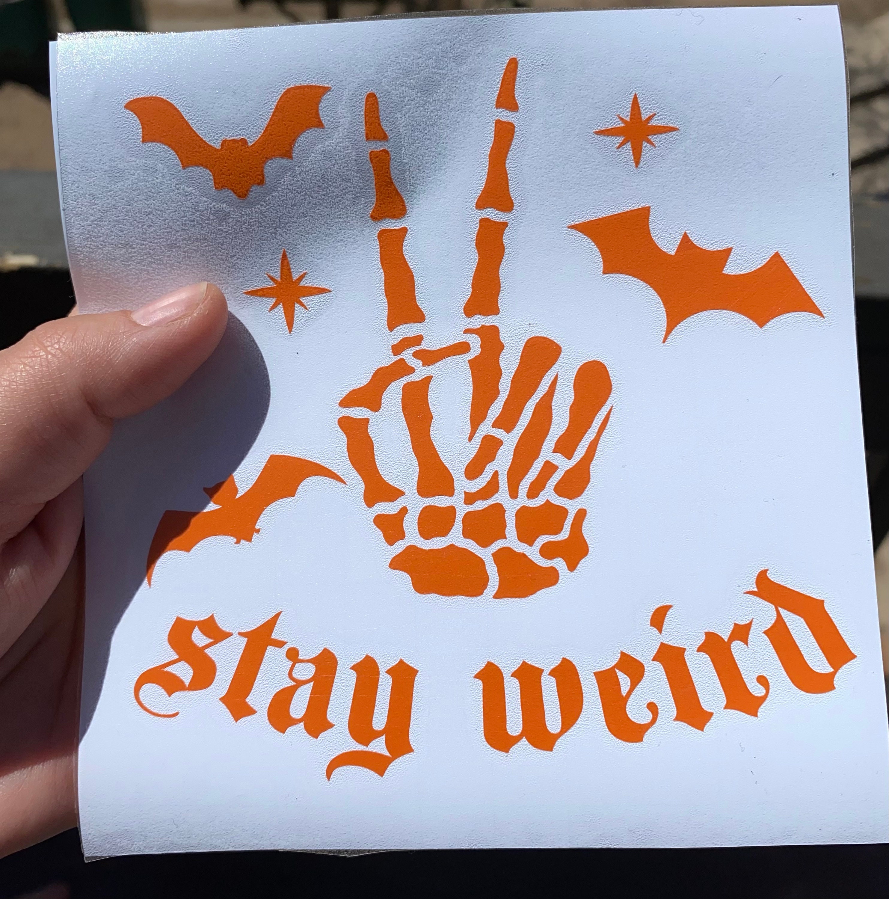 Stay Weird Vinyl Car Decal - Etsy