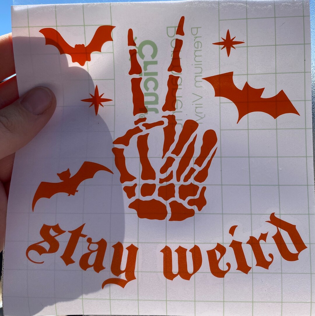 Stay Weird Vinyl Car Decal - Etsy