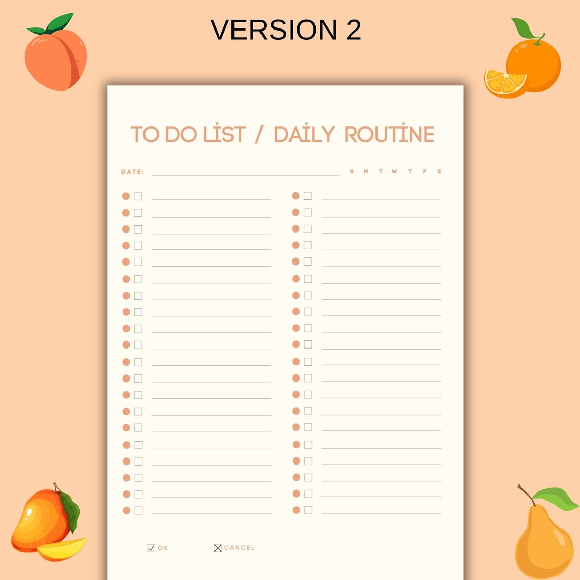 To Do List Daily Routine Planner Task List Printable - Etsy