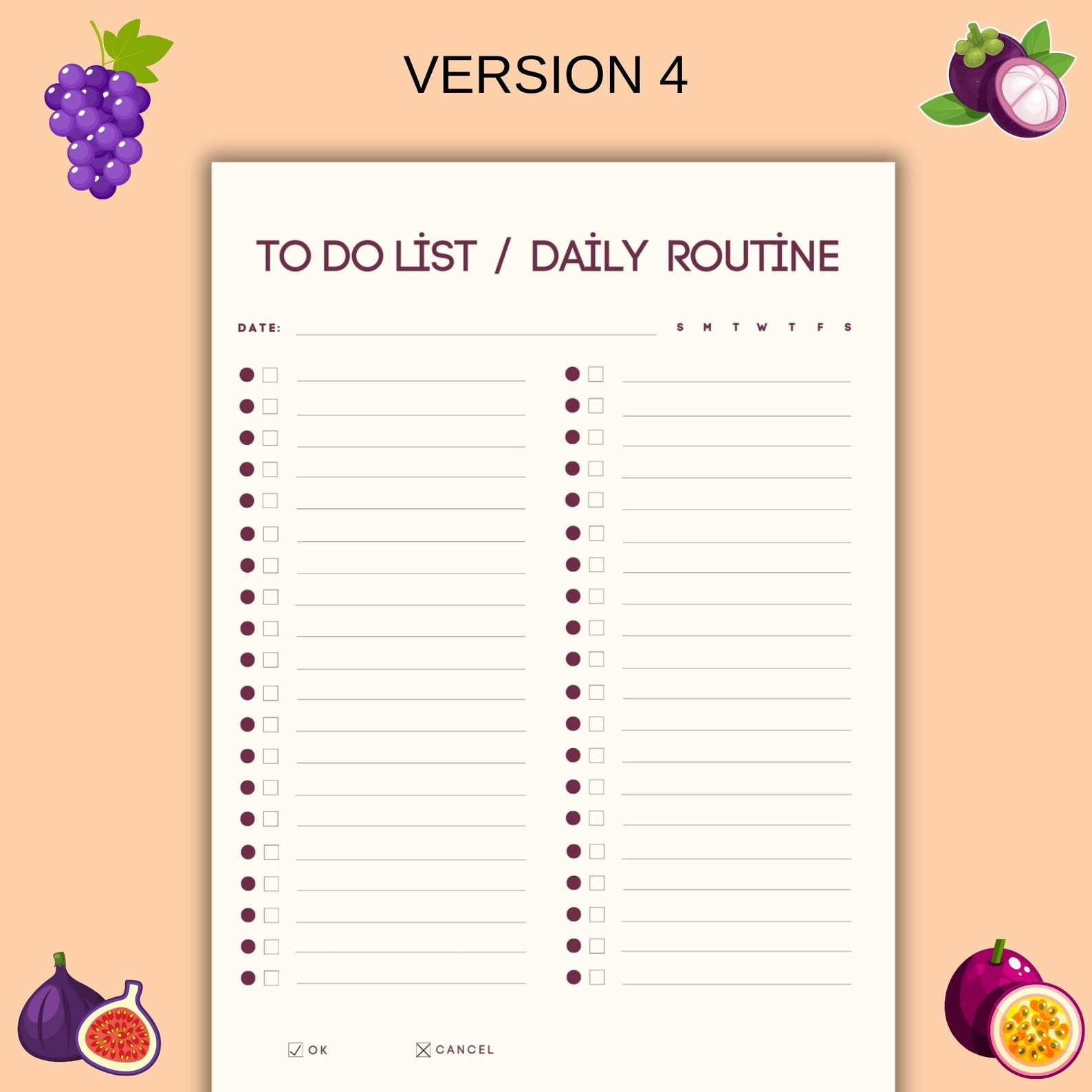 To Do List Daily Routine Planner Task List Printable - Etsy