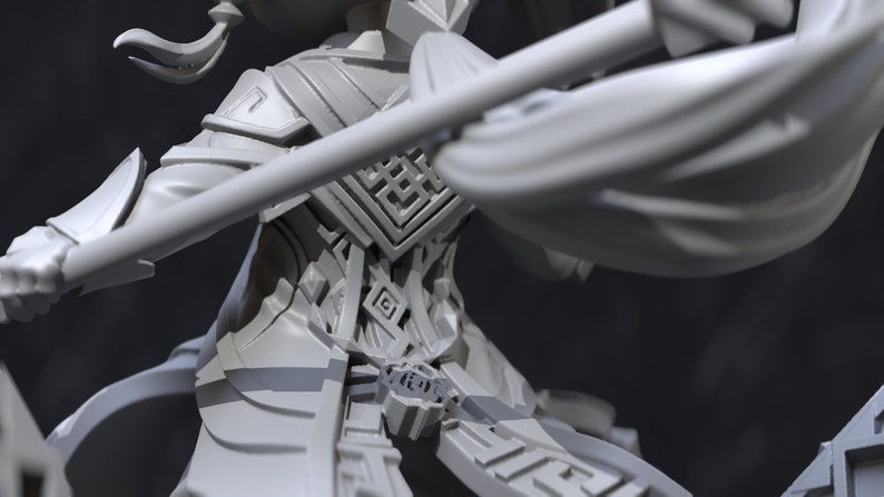 Zhongli / Genshin Impact / Kit modelo Chibi / Kit de garaje - Etsy México
