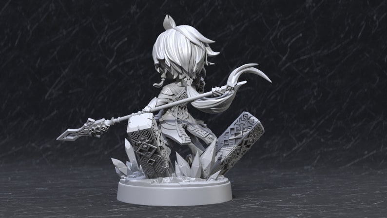 Zhongli / Genshin Impact / Kit modelo Chibi / Kit de garaje - Etsy México