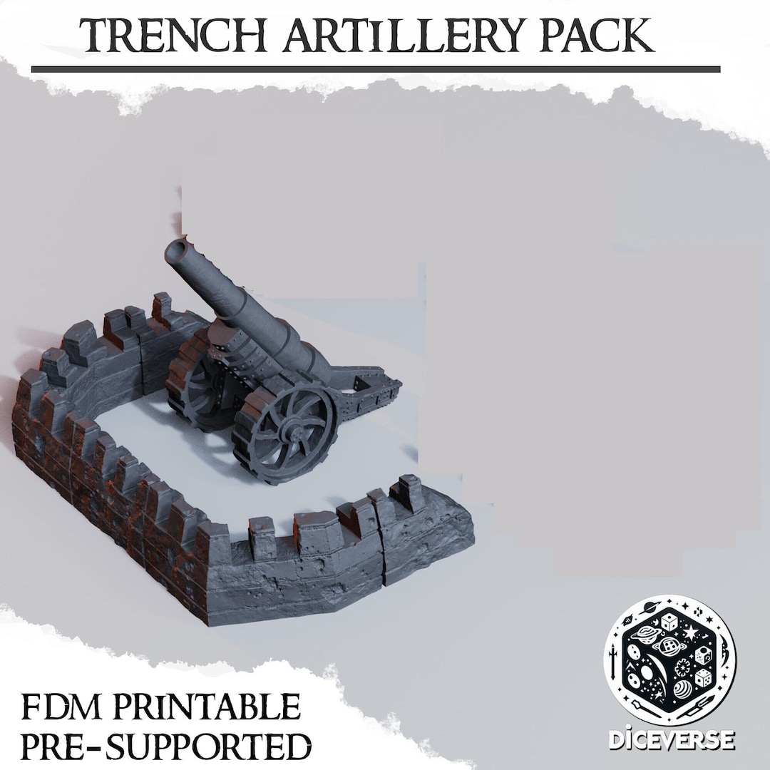 Artillery Emplacement | Trench Crusade | Tabletop Terrain | Wargaming ...
