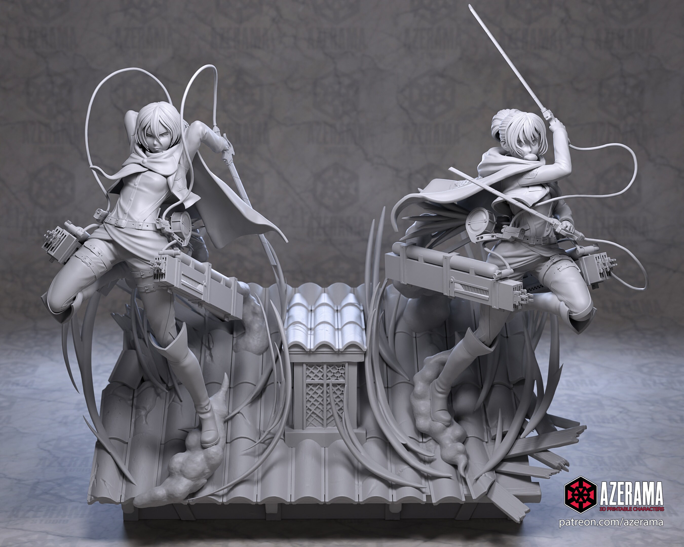 Titan Slayer on Roof Model Kit Garage Kit - Etsy