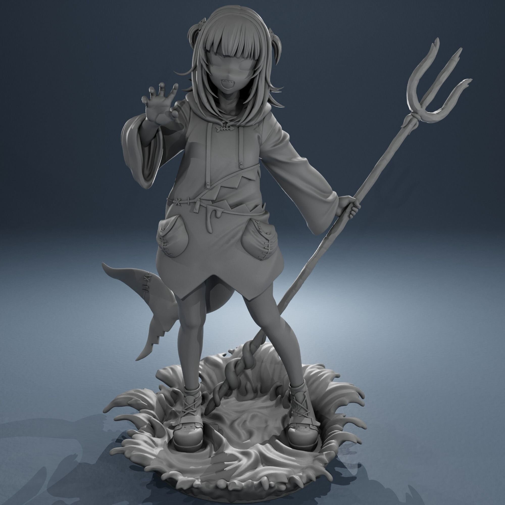 Shark Girl Model Kit Garage Kit - Etsy