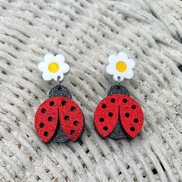 Ladybug Earrings - Etsy