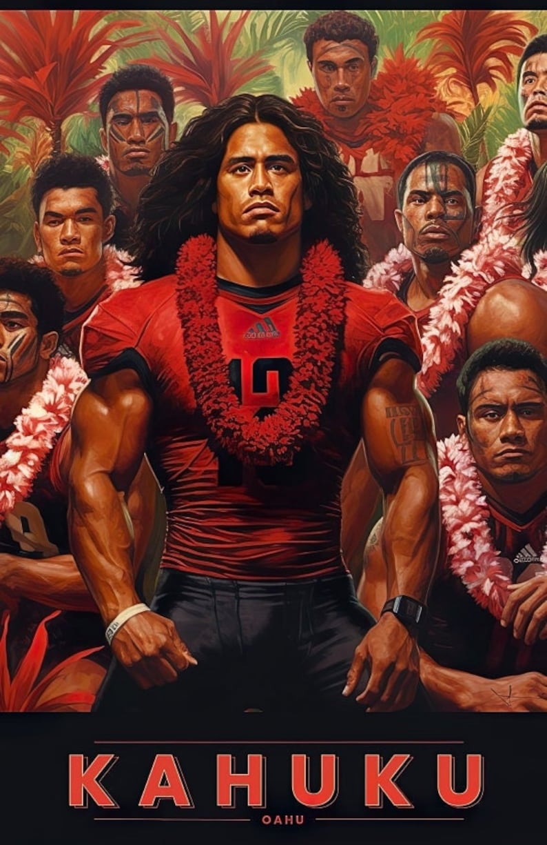 Kahuku Red Raiders High School Football Digital Print, Instant PDF ...