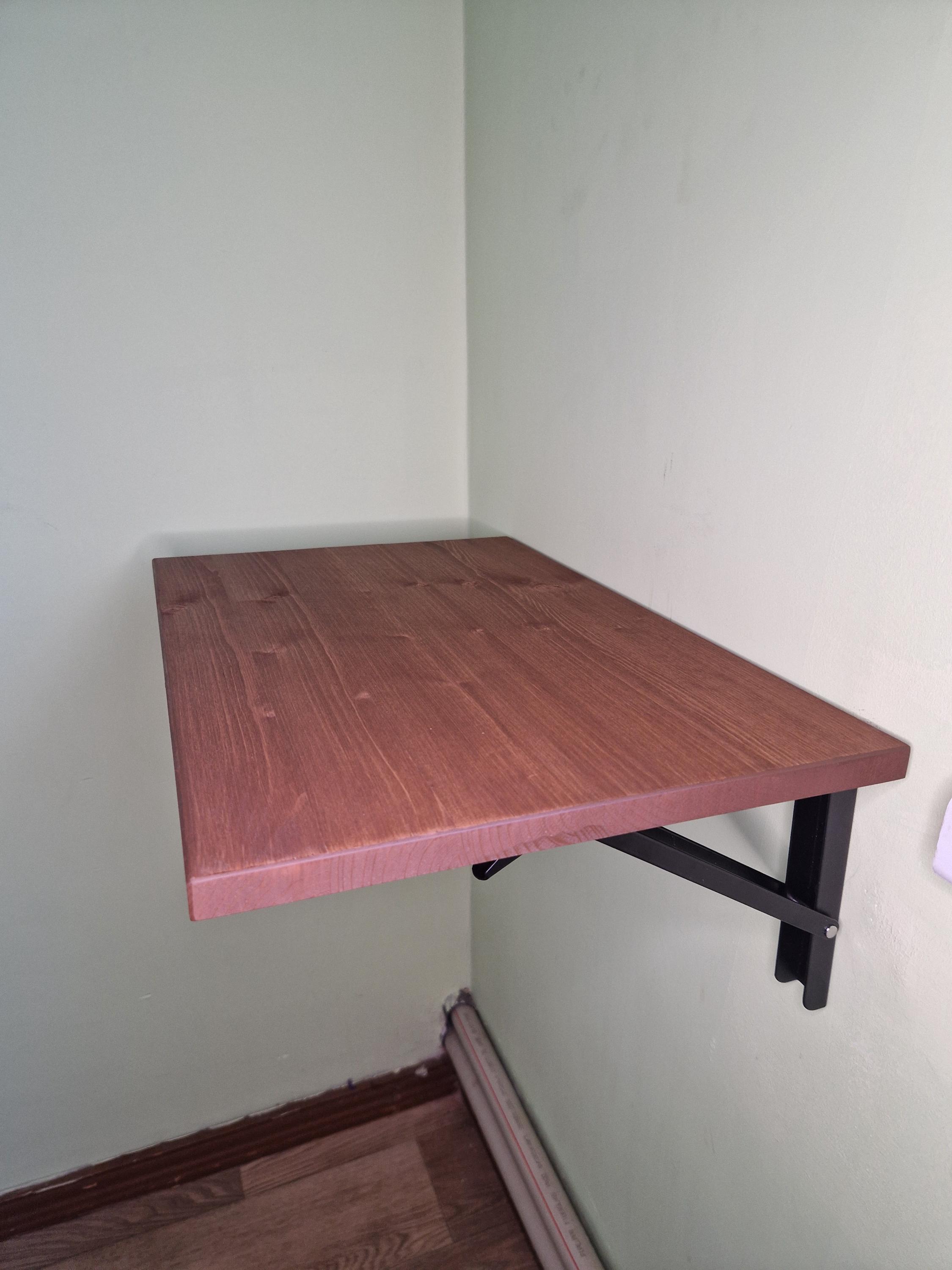 Modern Folding Table | Color: Teak | Portable, Lightweight, Space ...