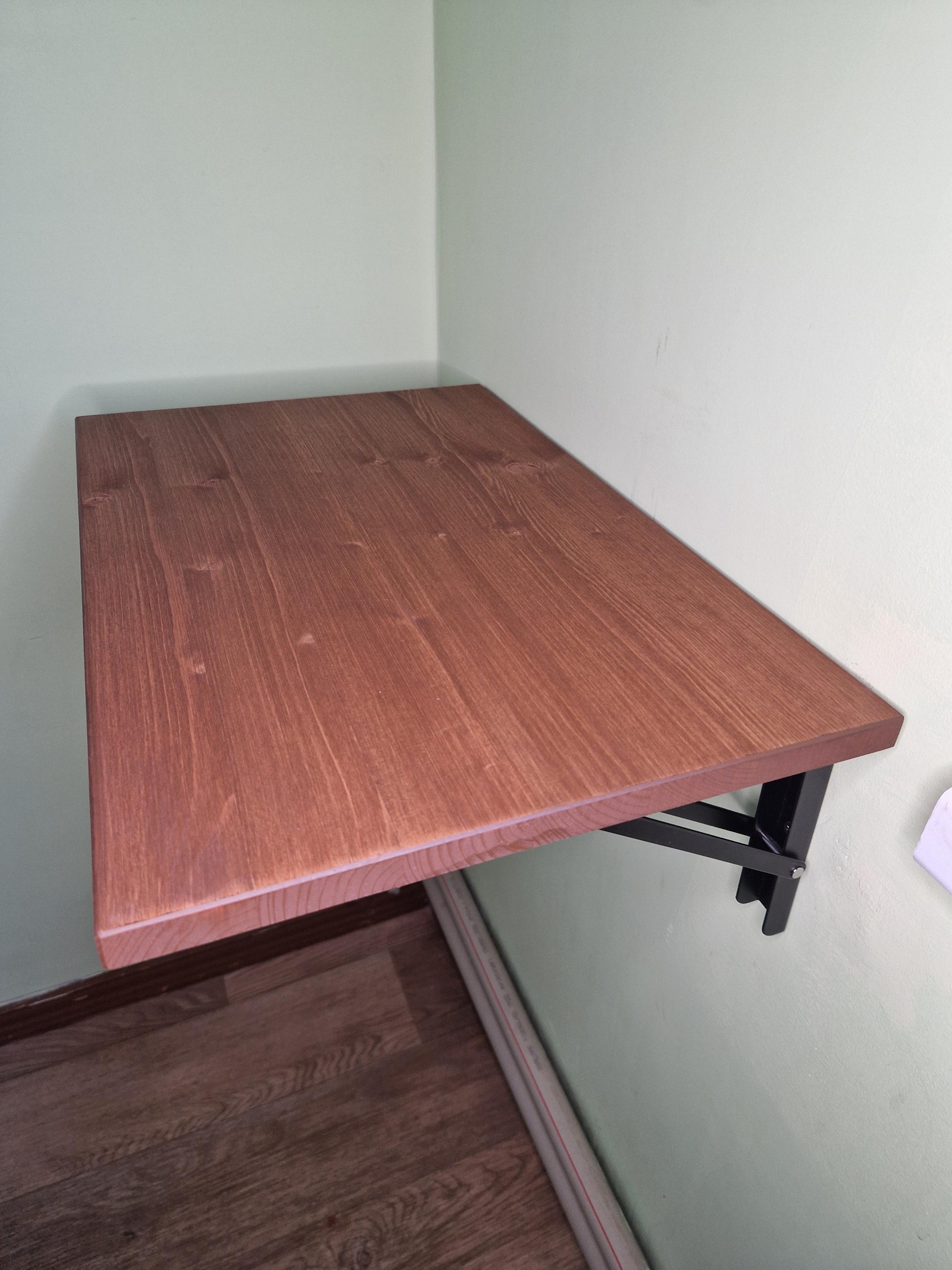 Modern Folding Table | Color: Teak | Portable, Lightweight, Space ...
