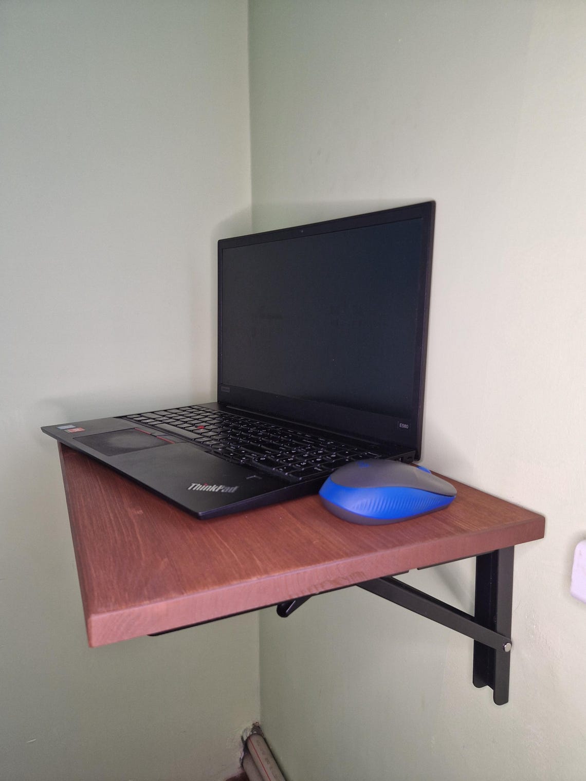 Modern Folding Table | Color: Teak | Portable, Lightweight, Space ...