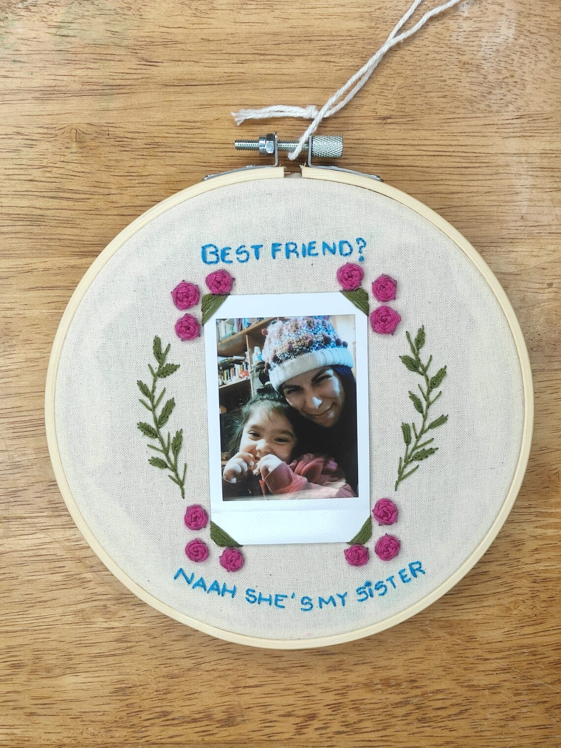 Floral Picture Frame Embroidery Pattern, Instax Mini Polaroid (digital ...