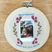 Instax Mini Polaroid Frame Embroidery Pattern, Floral Picture Frame ...