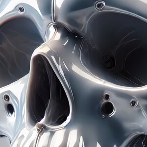 PVC Skull Art HQ Dark Fantasy Sci-fi Anatomical Art - Etsy