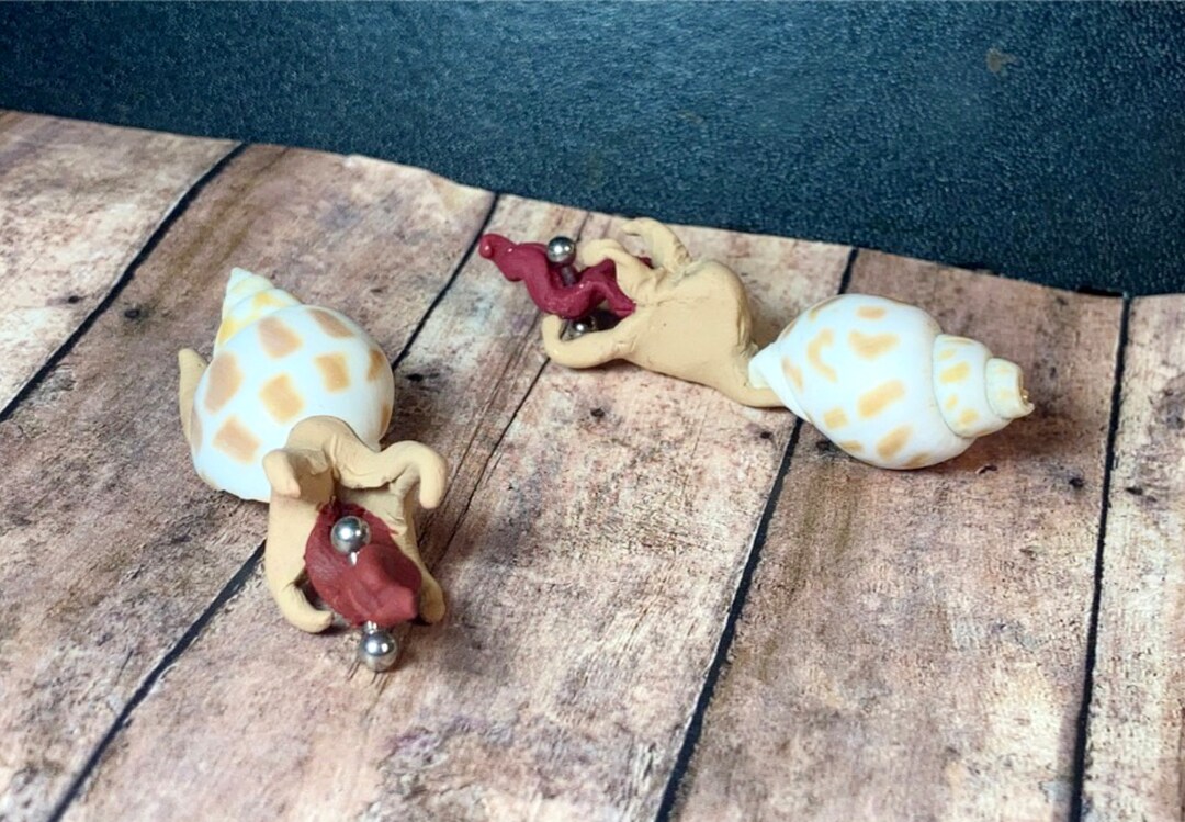 ALIEN SNAIL Original Polymer Clay Figures Handmade Creepy - Etsy