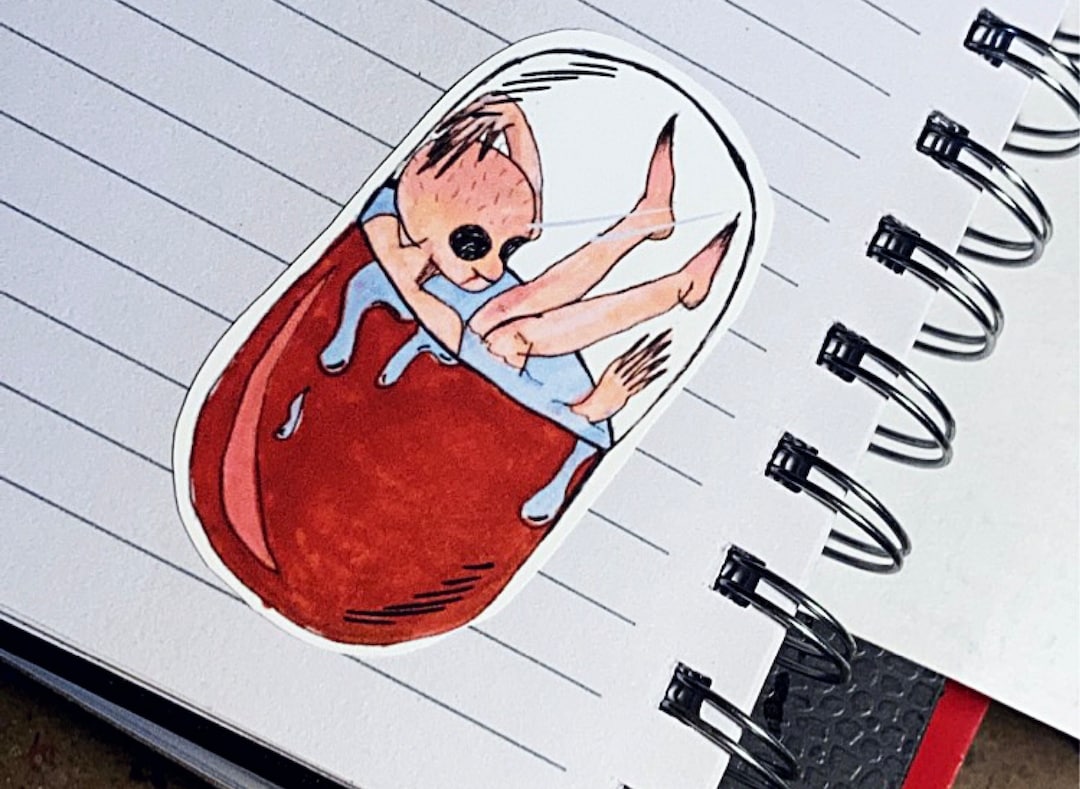 Custom Drawn Alt Gore Stickers | You Choose Design | Gothic Hand Drawn ...