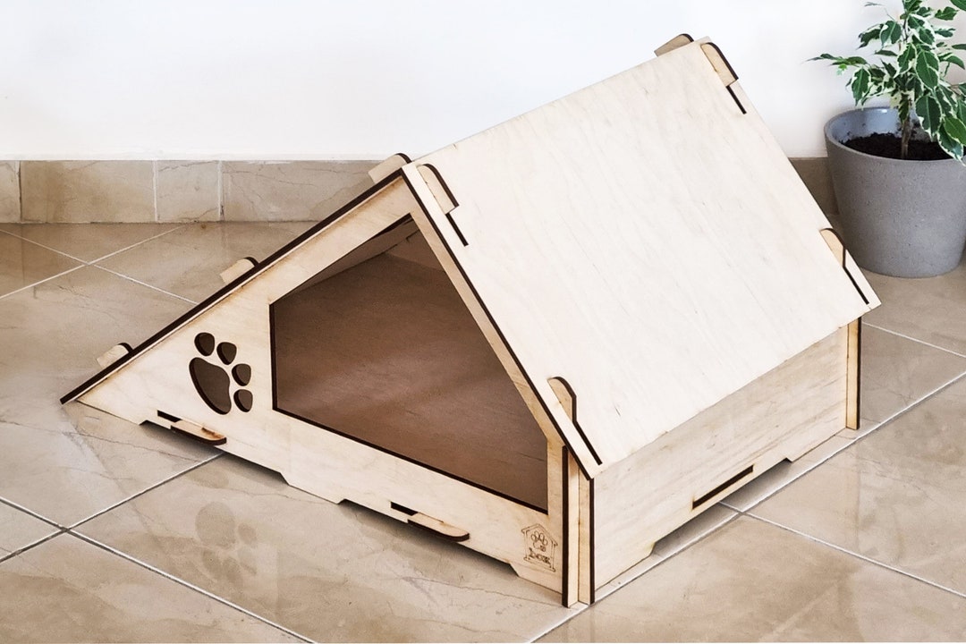 Wooden House for Pets. Wooden House for Cats. Wooden House for Small ...