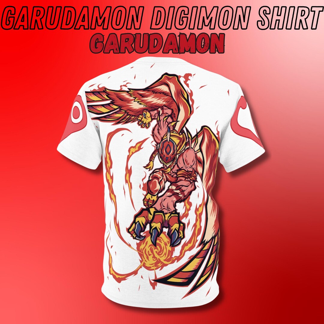 Garudamon's: Digimon T-shirt, Garudamon White T-shirt, Digimon Unisex ...