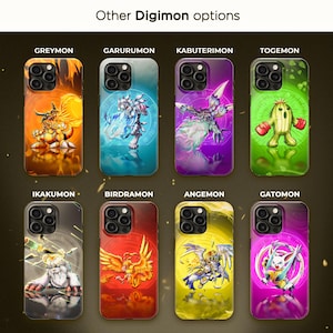 Greymon Champion Digimon iPhone Case, Digimon Fan Art, Adventure 01, 02 ...