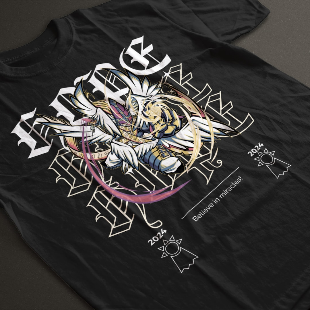 Magnaangemon Digimon Hope Shirt, Believe in Miracles! Digimon Adventure ...