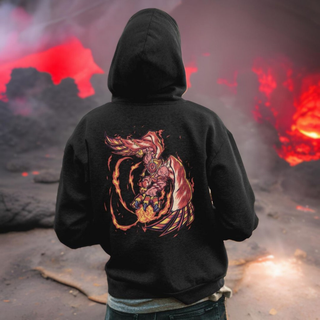 Digimon Adventure Garudamon Hoodie: Crest of Love Pullover, Garudamon ...