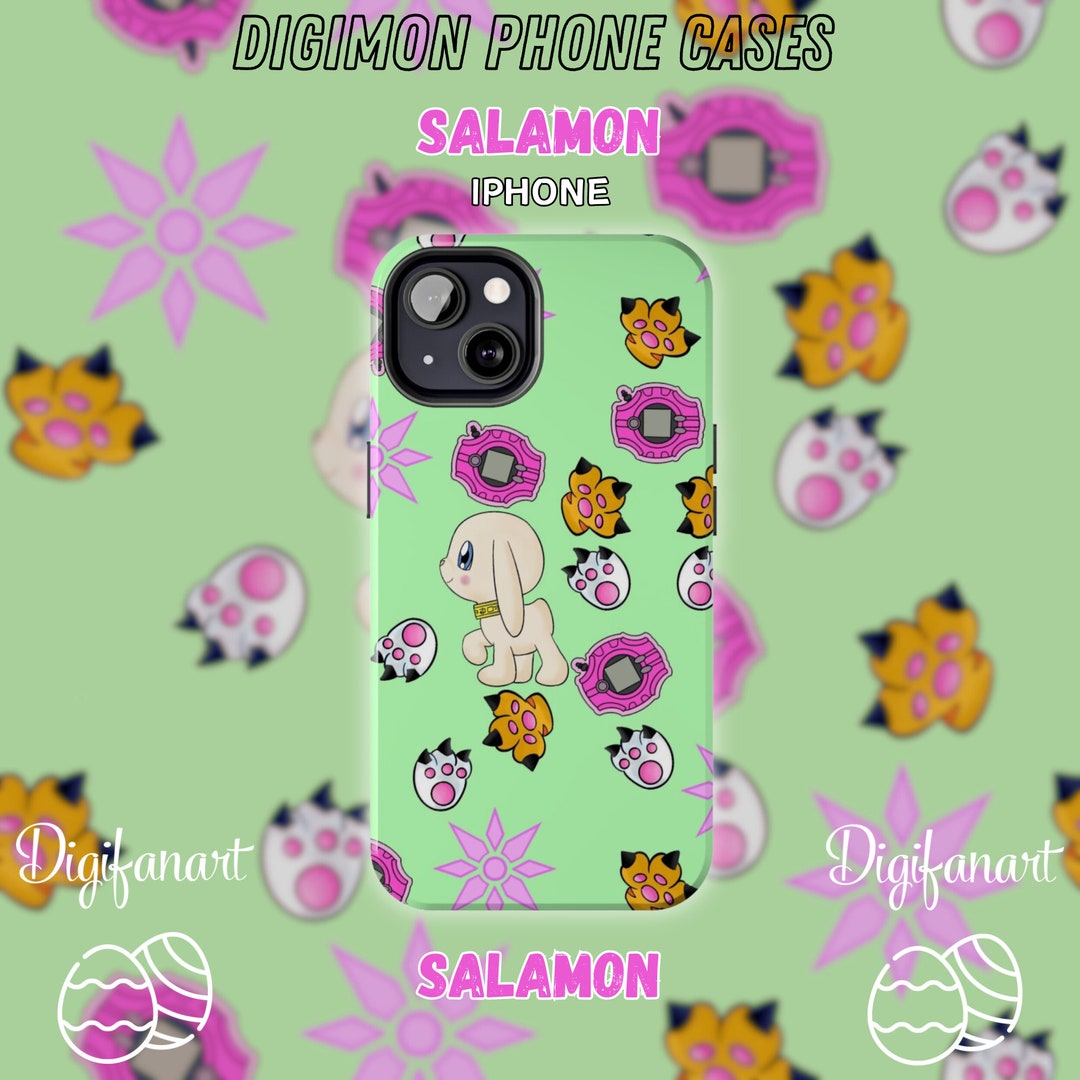 Salamon Digimon iPhone Case, Digimon Fan Art, Digivice, Digimon Shop ...
